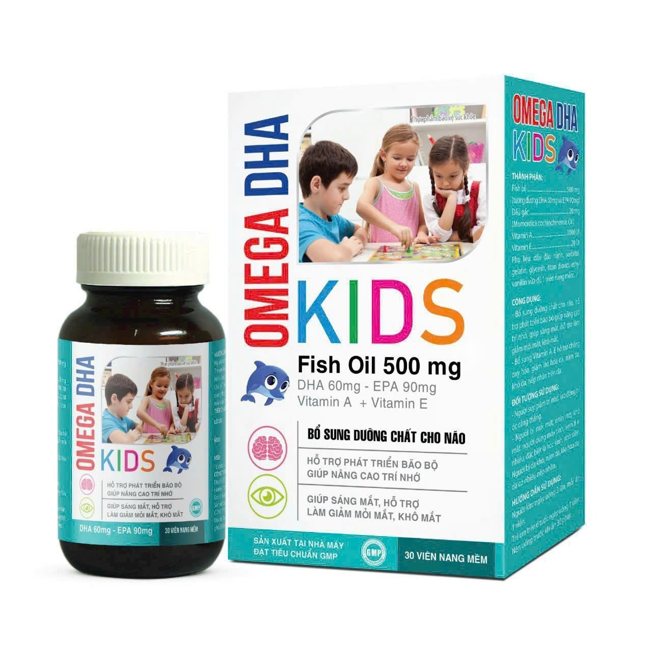VIÊN UỐNG BỔ MẮT OMEGA DHA KIDS LỌ 30 viên. GIÚP TĂNG CƯỜNG THỊ LỰC ...
